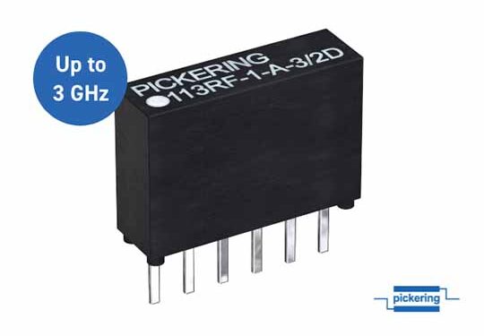 Pickering Electronics Launched New Miniature Coaxial Reed Relays