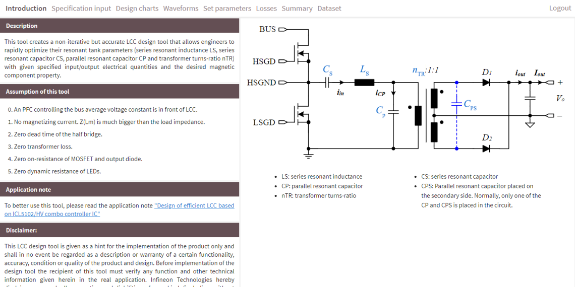 Infineon Introduce User-Friendly LCC Design Tool