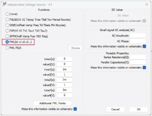 LTspice How-to: Defining Piecewise Linear Functions